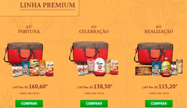 Kits de Natal 2015 - Sadia, Perdigão, Seara