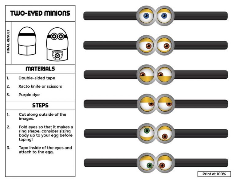 Molde dos Minions para Imprimir: 26 Modelos