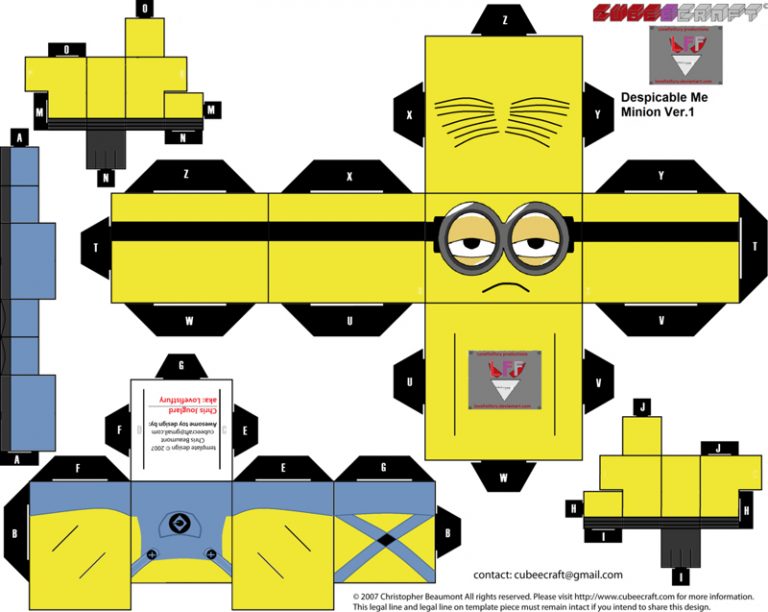 Molde dos Minions para Imprimir: 26 Modelos